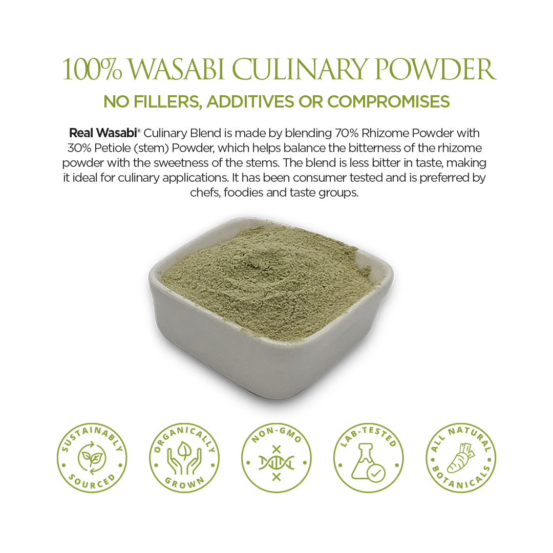 Real Wasabi Flash Dried Culinary Powder - Fiery Taste, Smooth Finish ...